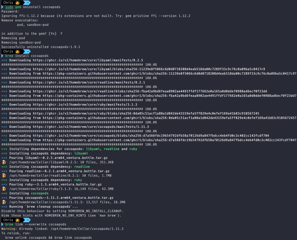 M1 Mac Pro Flutter 설치와 CocoaPods 이슈해결 | GREPW